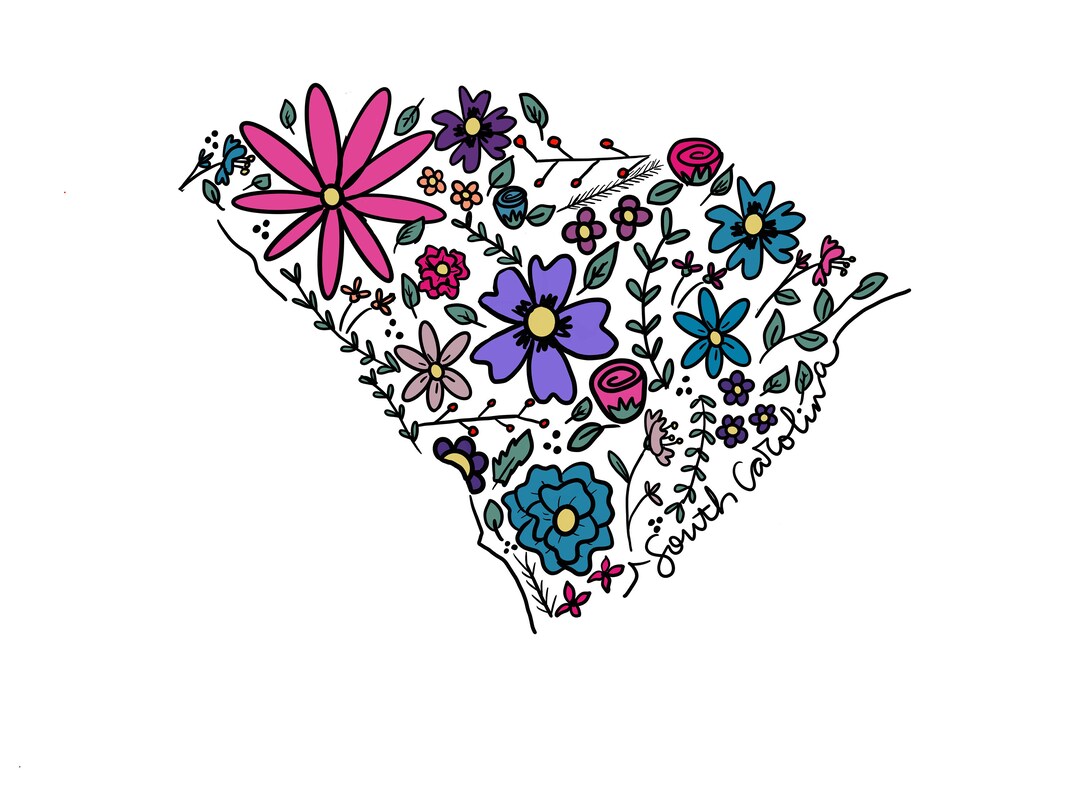 South Carolina Digital Art - Etsy