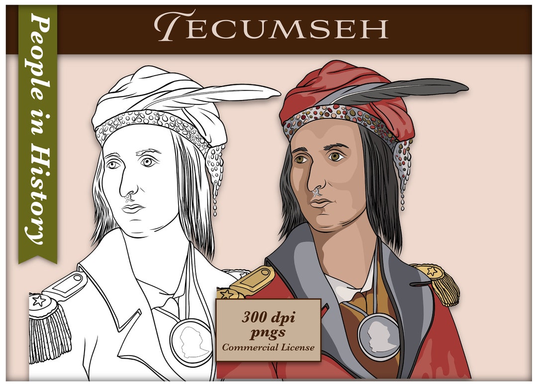 Tecumseh Clip Art - Etsy