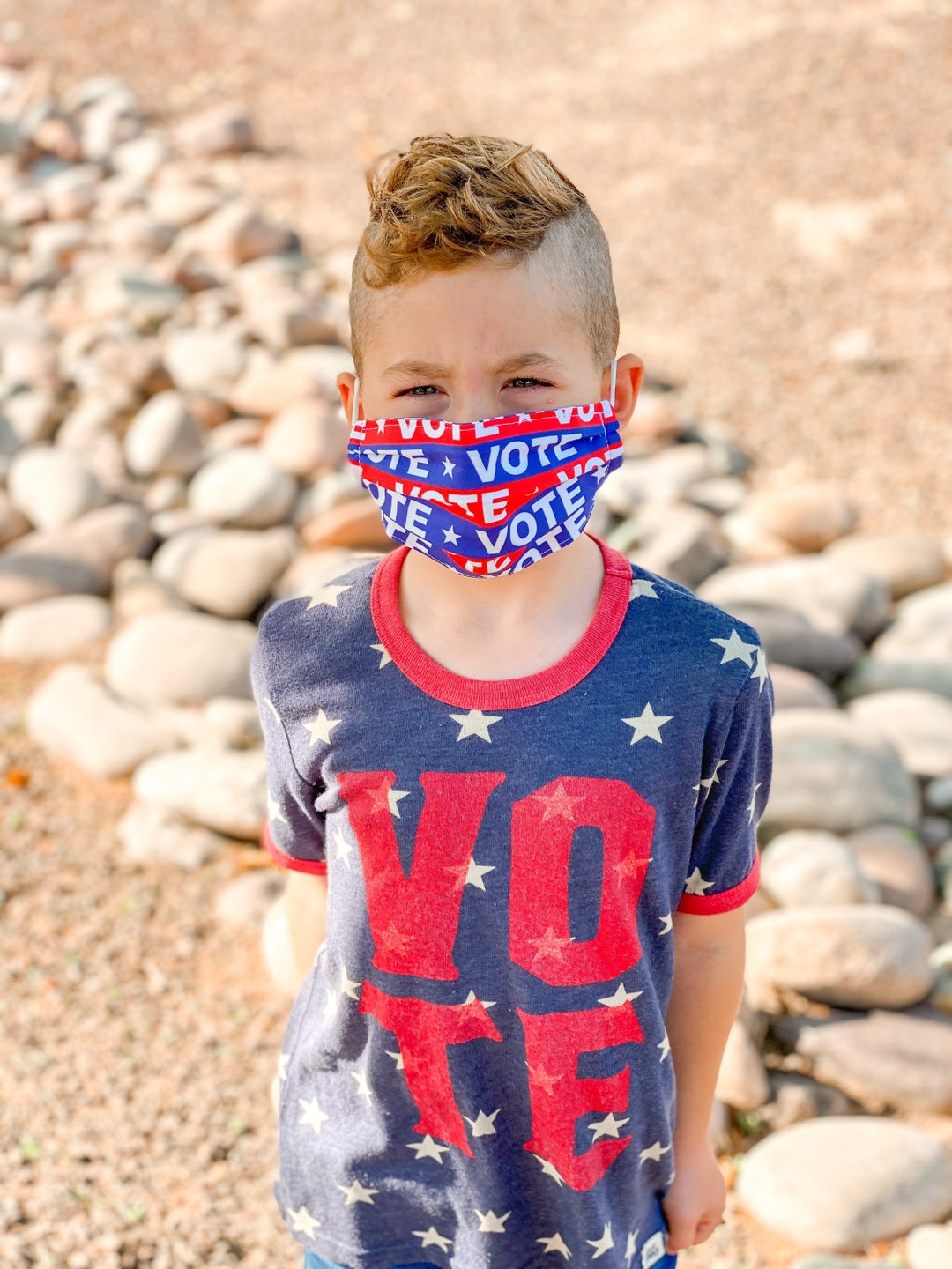 Custom Sizing / VOTE Face Mask / 100% Cotton / Pellon Interfacing ...