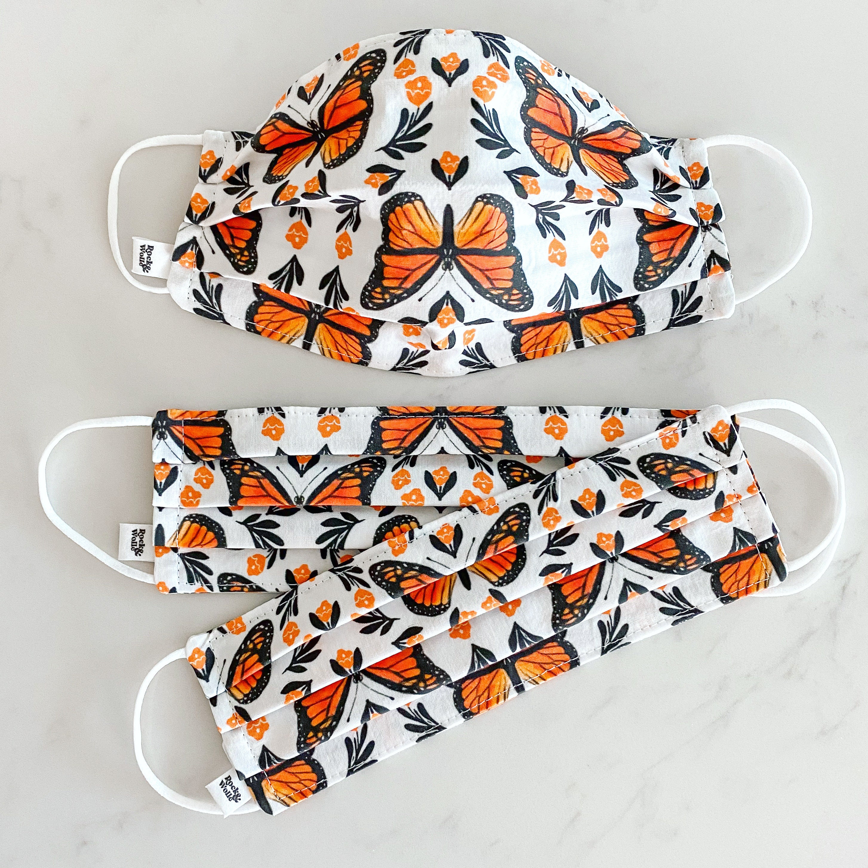 Custom Sizing / Monarch Butterfly Face Mask / 100% Cotton / 3 - Etsy