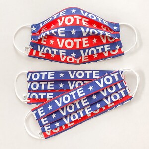 Custom Sizing / VOTE Face Mask / 100% Cotton / Pellon Interfacing ...