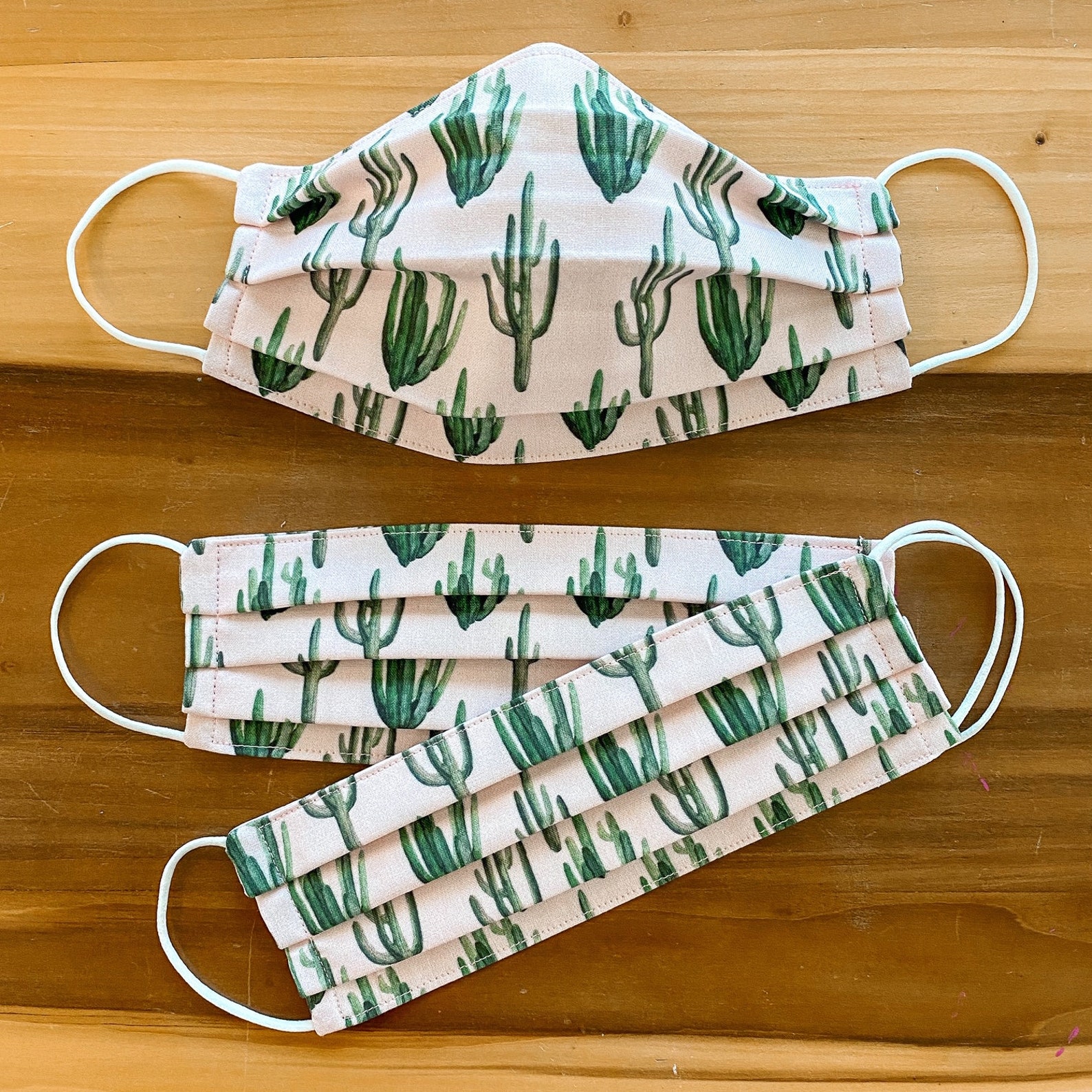 Custom Sizing / Cactus Face Mask / 100% Cotton / Pellon Interfacing ...