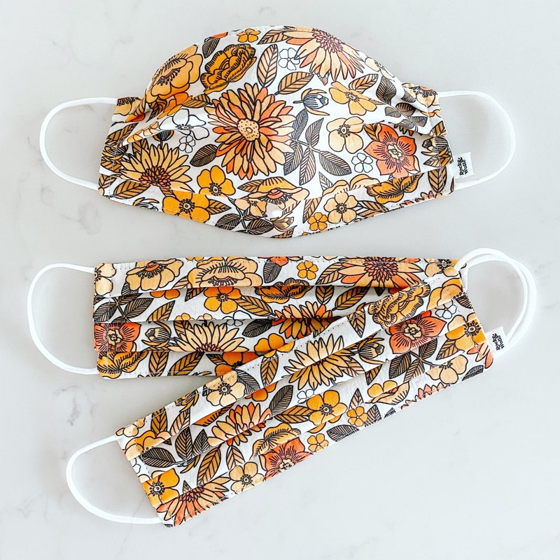 Sunflower Face Mask - Etsy