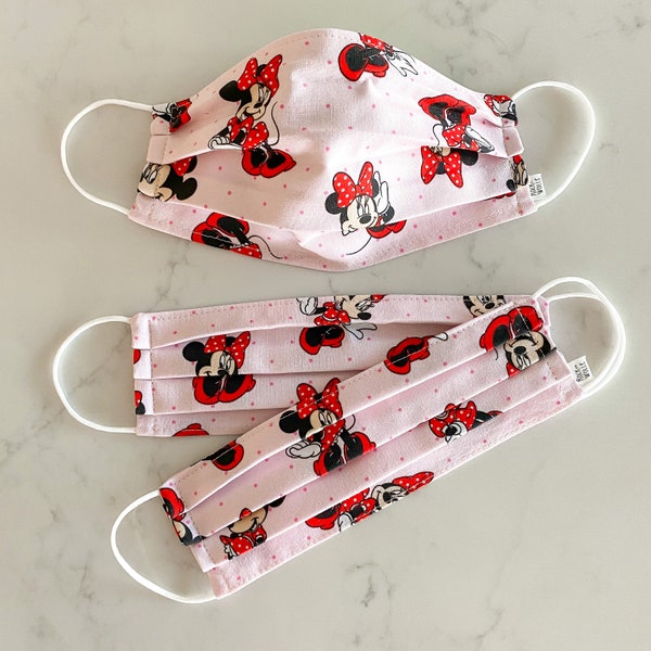 Minnie Mouse Face Mask - Etsy