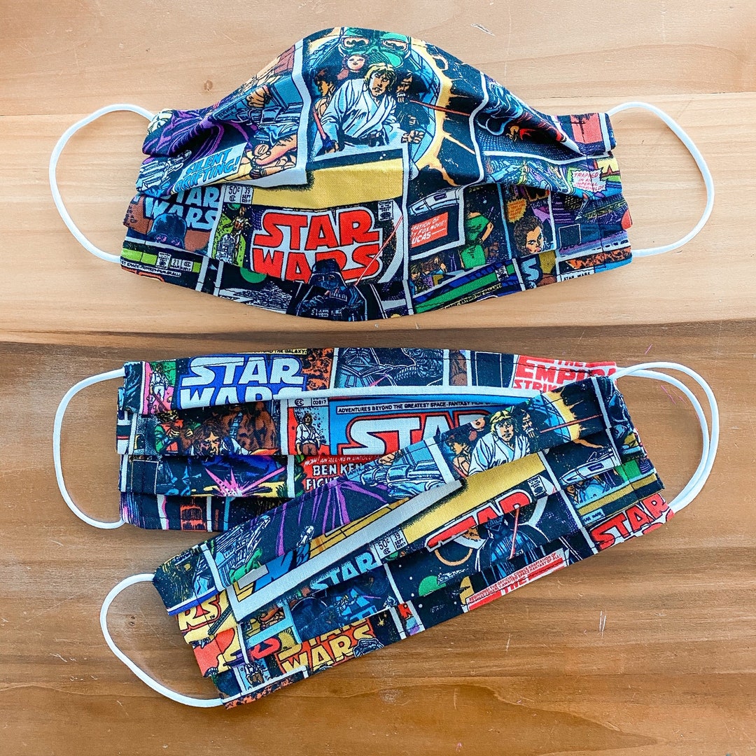 Custom Sizing / STAR WARS Comic Book Covers Face Mask / 100% - Etsy