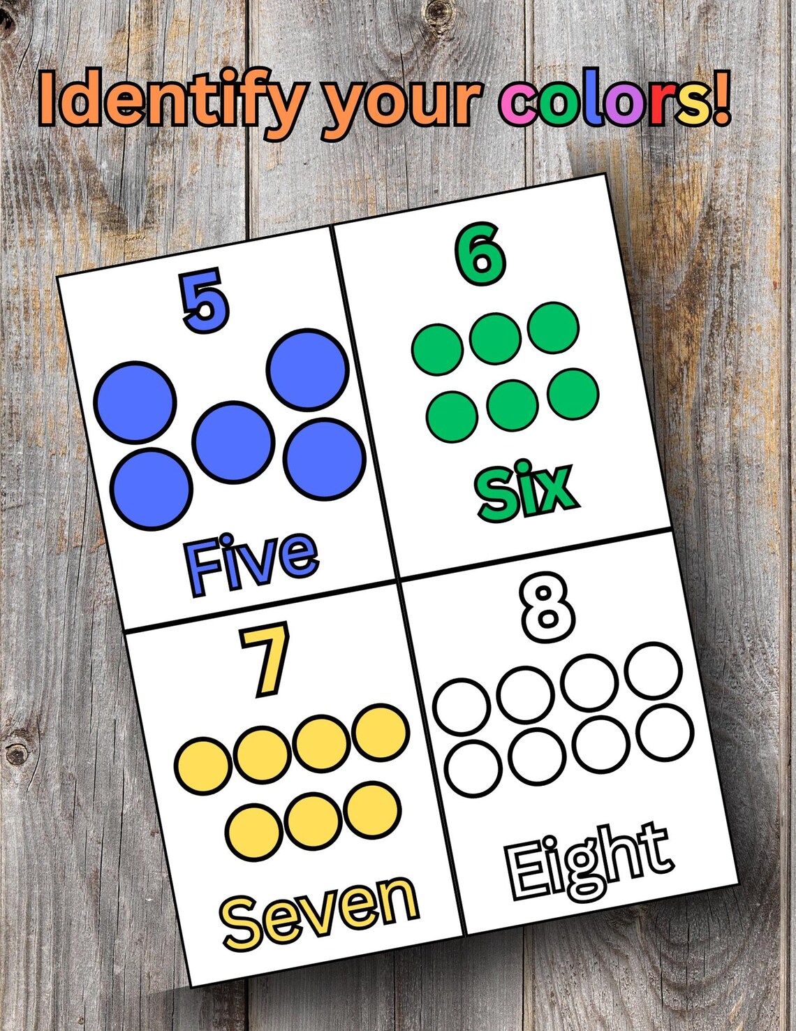 Toddler Learning Flash Cards, Numbers, Flashcards, Colors Flash Cards ...