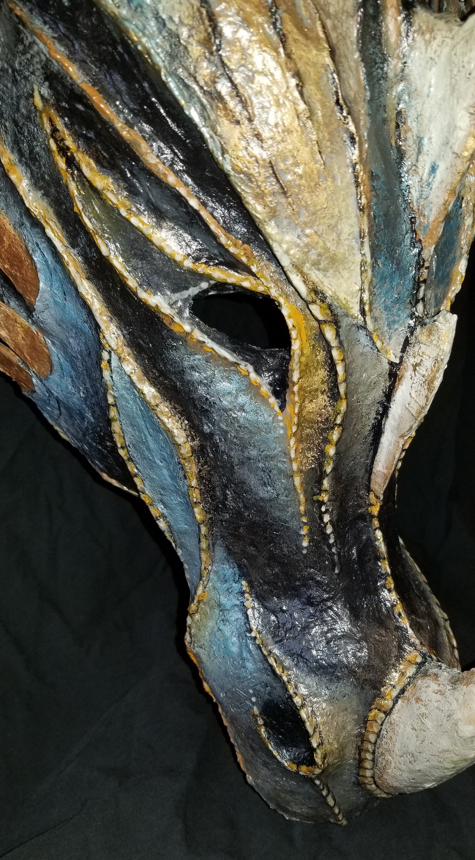 Dragon Mask Smoky Metallic - Etsy