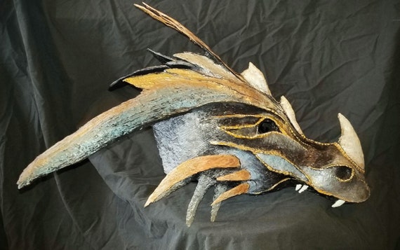 Dragon Mask Smoky Metallic | Etsy