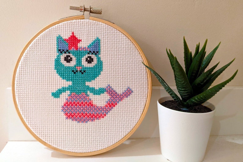 Gabby's Dollhouse Mercat Cross Stitch Pattern - Etsy