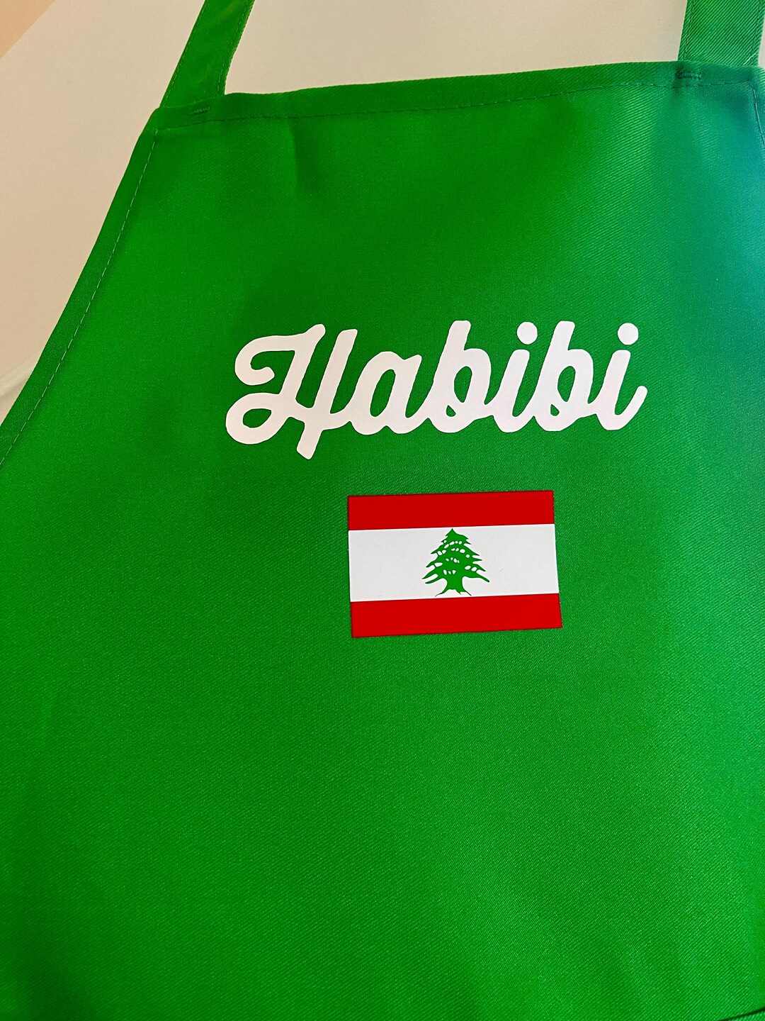 Apron, Kitchen Apron, Lebanese Apron, Habibi Apron, Lebanon Sweet Heart ...
