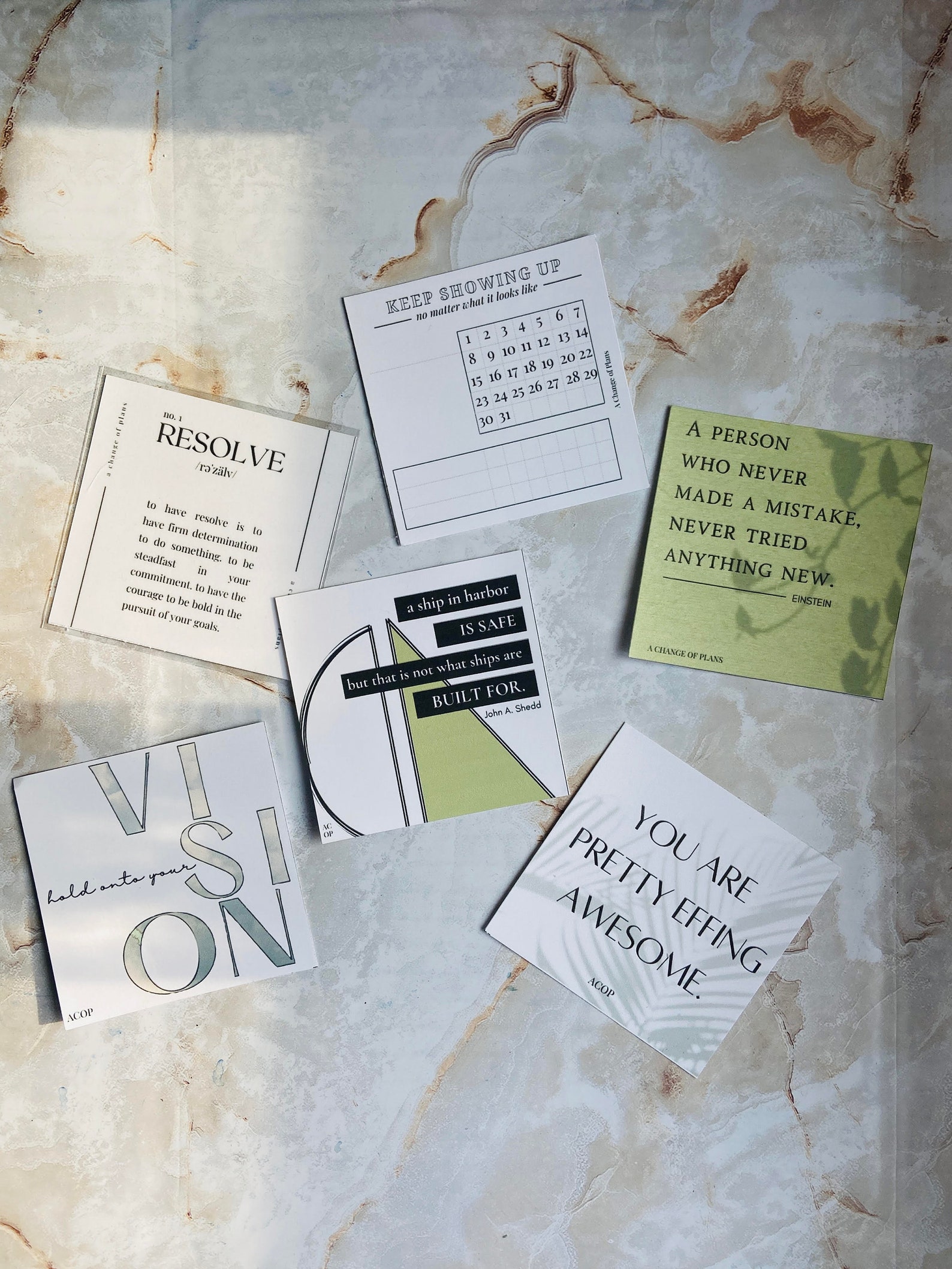 PLANNER CARDS - Motivational Minimal Planner Journaling Cards ...