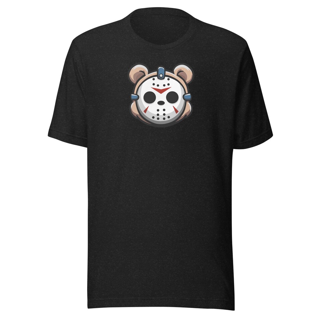 Jason Bear Head T-shirt: Friday the 13th Horror Tee - Etsy