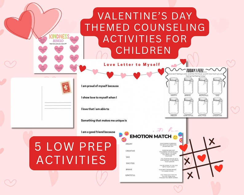 Valentine's Day Feelings & Kindness Pack | Feelings Therapy Worksheets ...