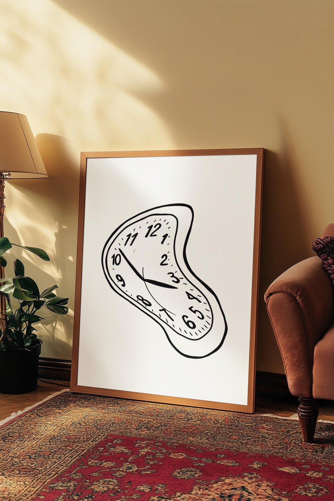 Digital Download Art | Obscured | Clock Print | Contemporary Art ...