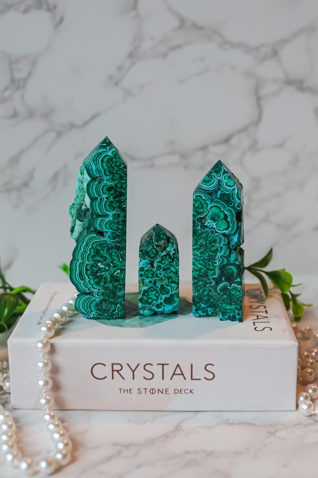 Incredible Rare Flower Malachite Chrysocolla Towers | Polished ...