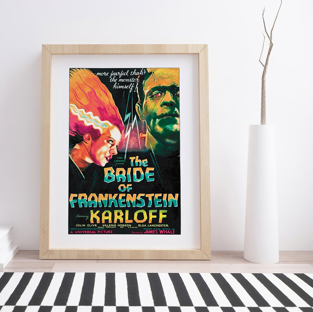 Bride of Frankenstein by Karoly Grosz | Vintage Movie Poster - Etsy