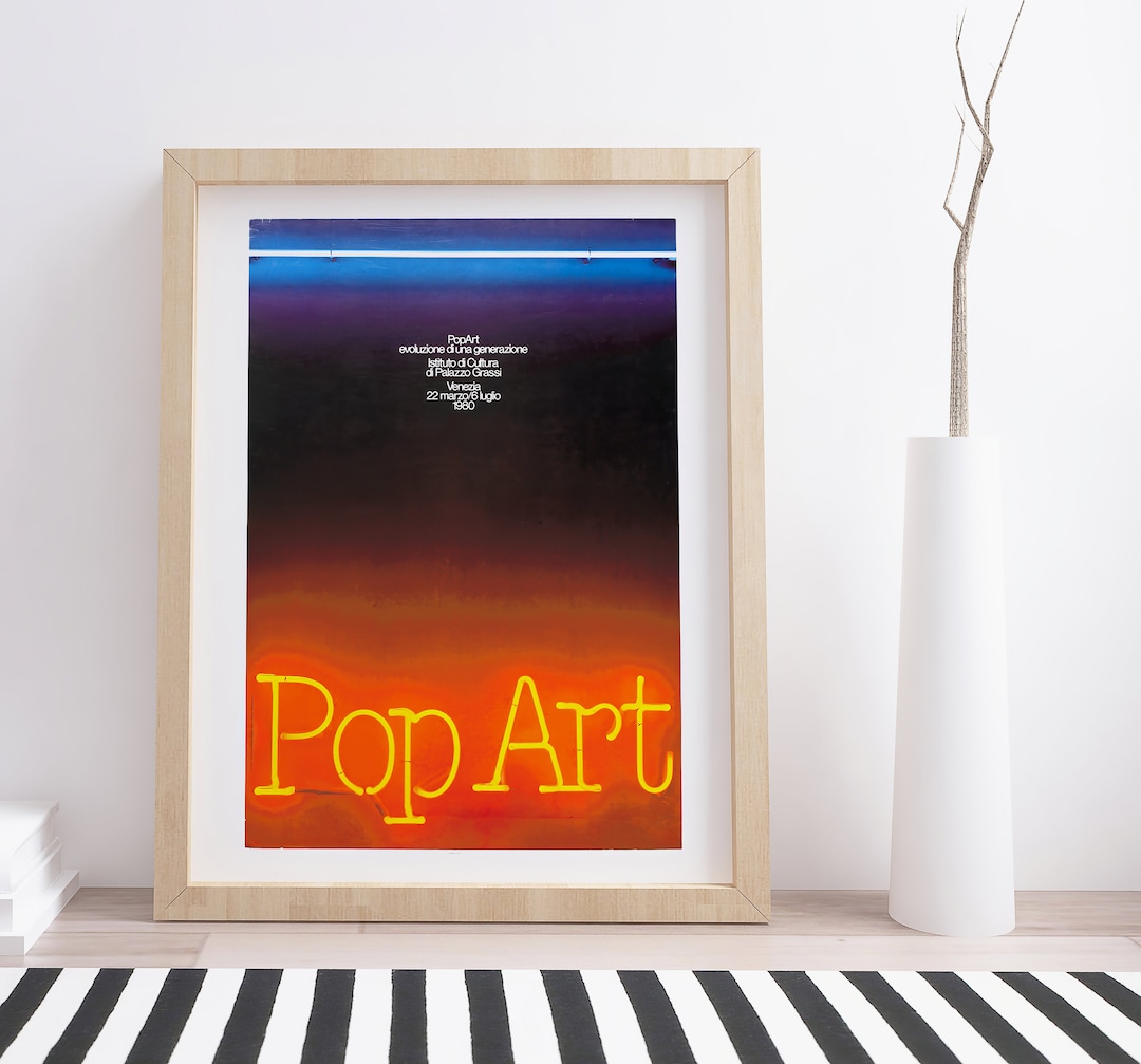 Pop Art 1980 Exhibition Poster | Vintage Art Exhibition Poster - Etsy
