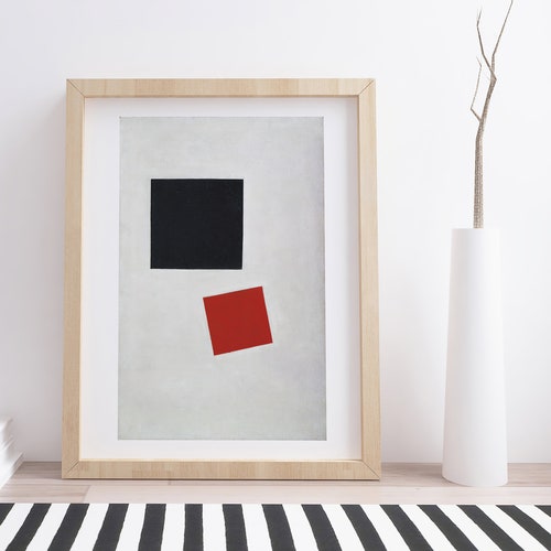 Kazimir Malevich Exhibition Poster Malevich Suprematism | Etsy