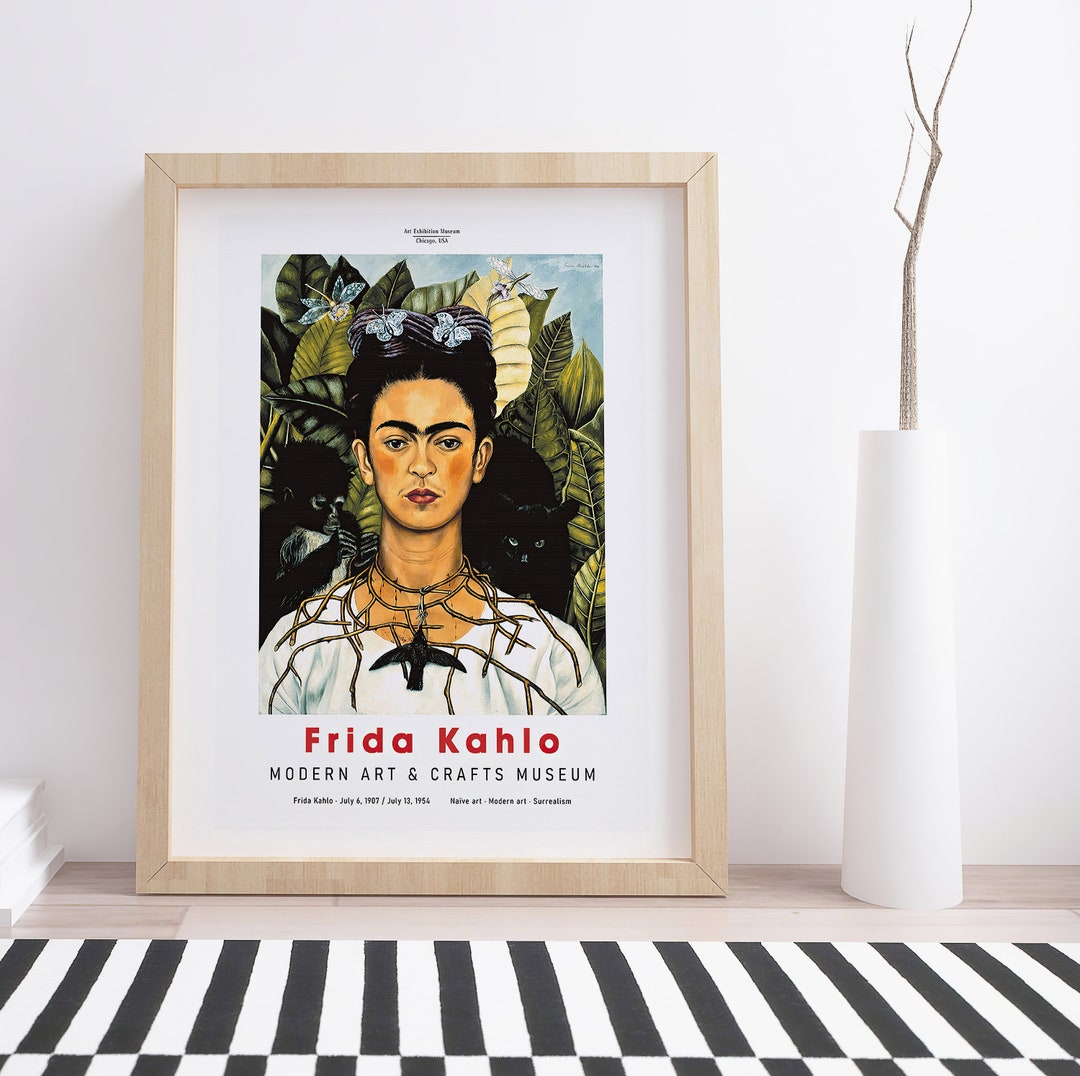 Frida Kahlo Vintage Exhibition Poster Vintage Art Exhibition Poster - Etsy