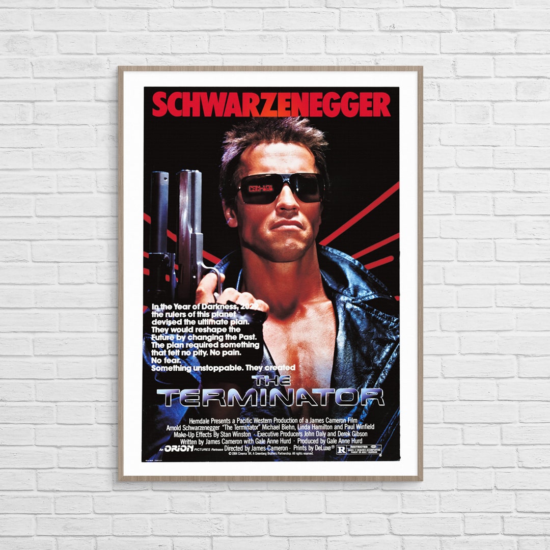 The Terminator Movie Poster | Vintage Movie Poster - Etsy