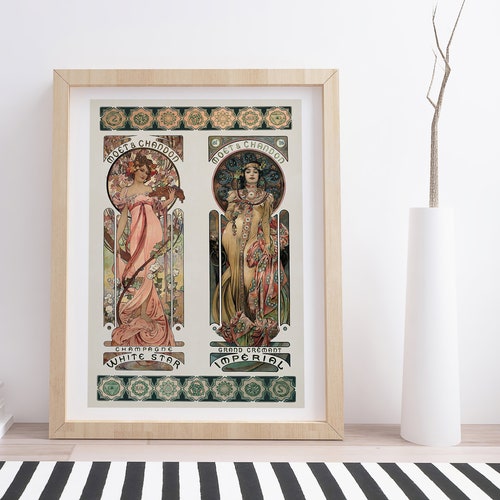 Alphonse Mucha Moon Vintage Licensed Poster - Etsy