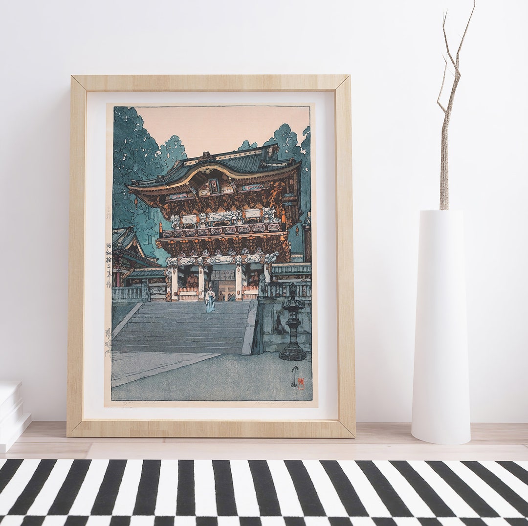 Yomei Gate by Hiroshi Yoshida Vintage Japanese Woodblock Print - Etsy