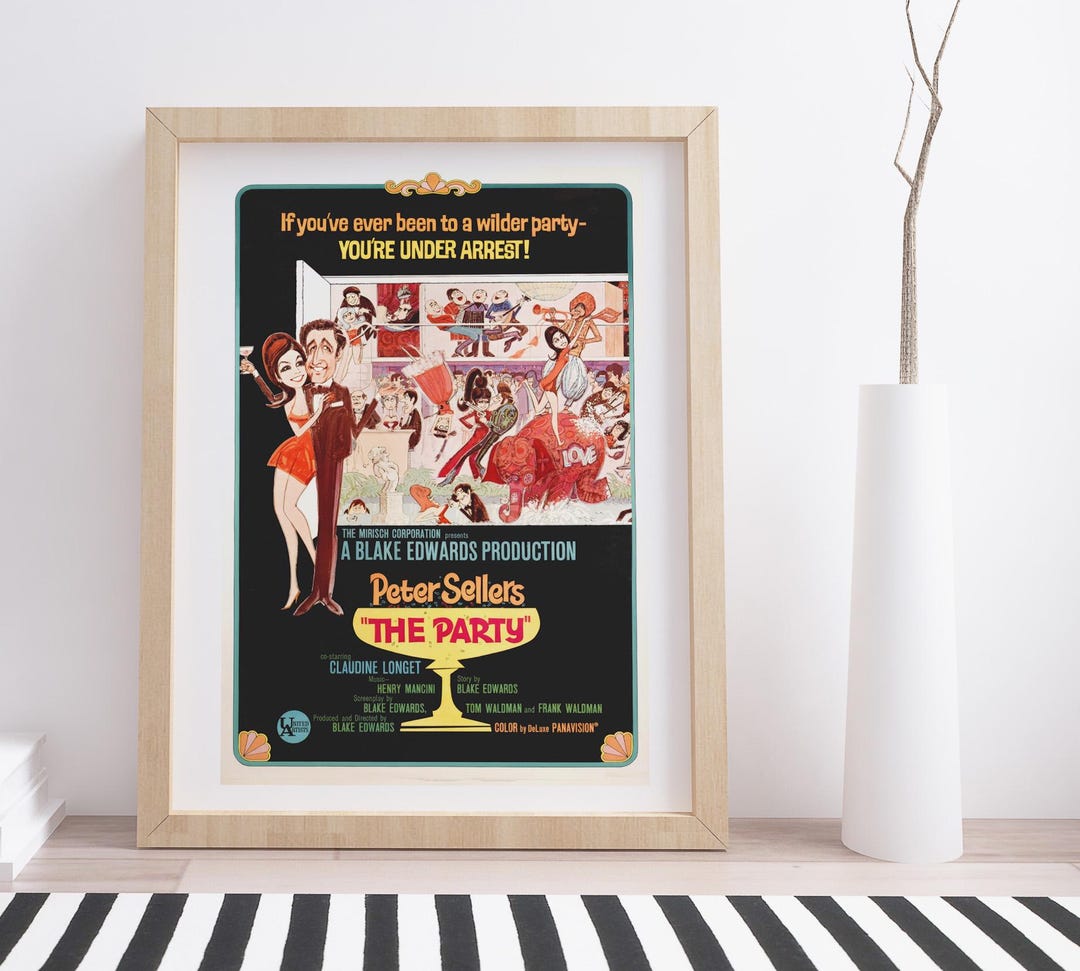 The Party 1968 Movie Poster | Vintage Film Poster - Etsy