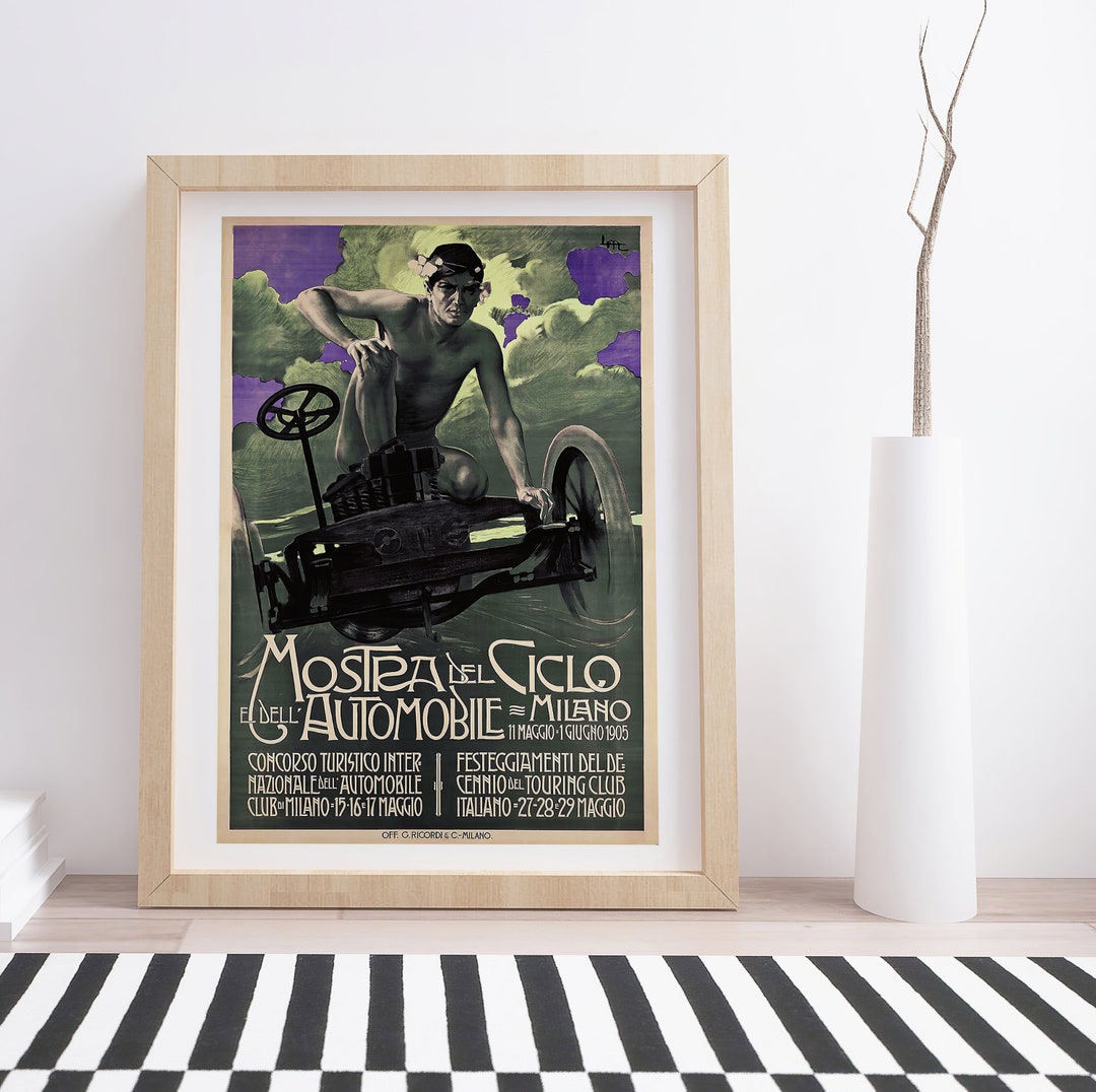 Mostra Del Ciclo - Milano by Leopoldo Metlicovitz | Vintage Advertising ...