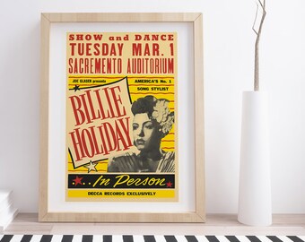 Billie Holiday - Etsy