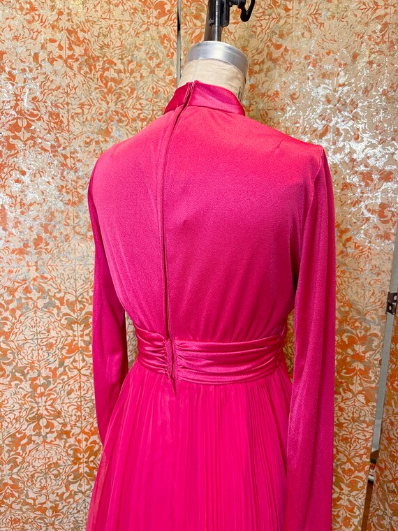 70s Miss Elliette Vintage Pink Maxi Dress - Gem