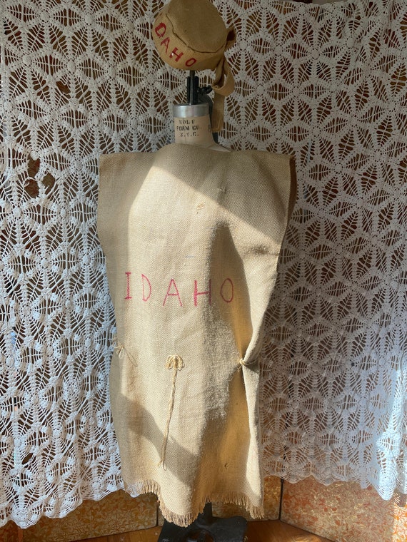 80s Vintage Halloween Costume IDAHO POTATO Sack Costume - Etsy