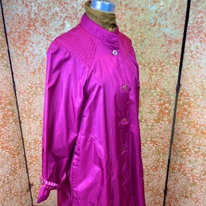 80s Totes Rain Coat M Raspberry Pink Jacket - Etsy