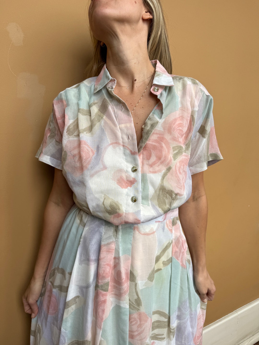 80s Watercolor Floral Set SP Vintage Koret Petites - Etsy