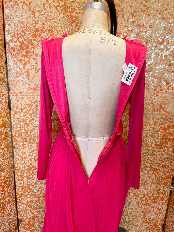 70s Miss Elliette Vintage Pink Maxi Dress - Gem