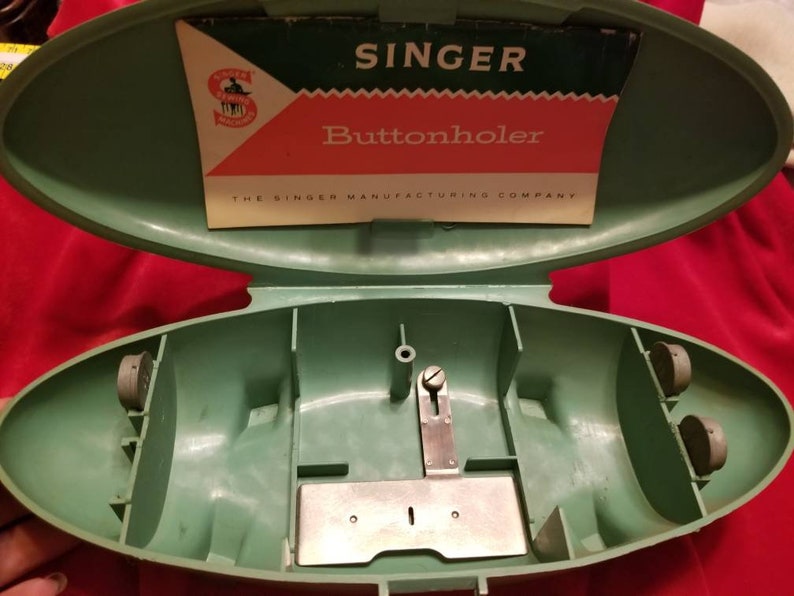 Vintage Singer Buttonholer Machine With Original Case and - Etsy