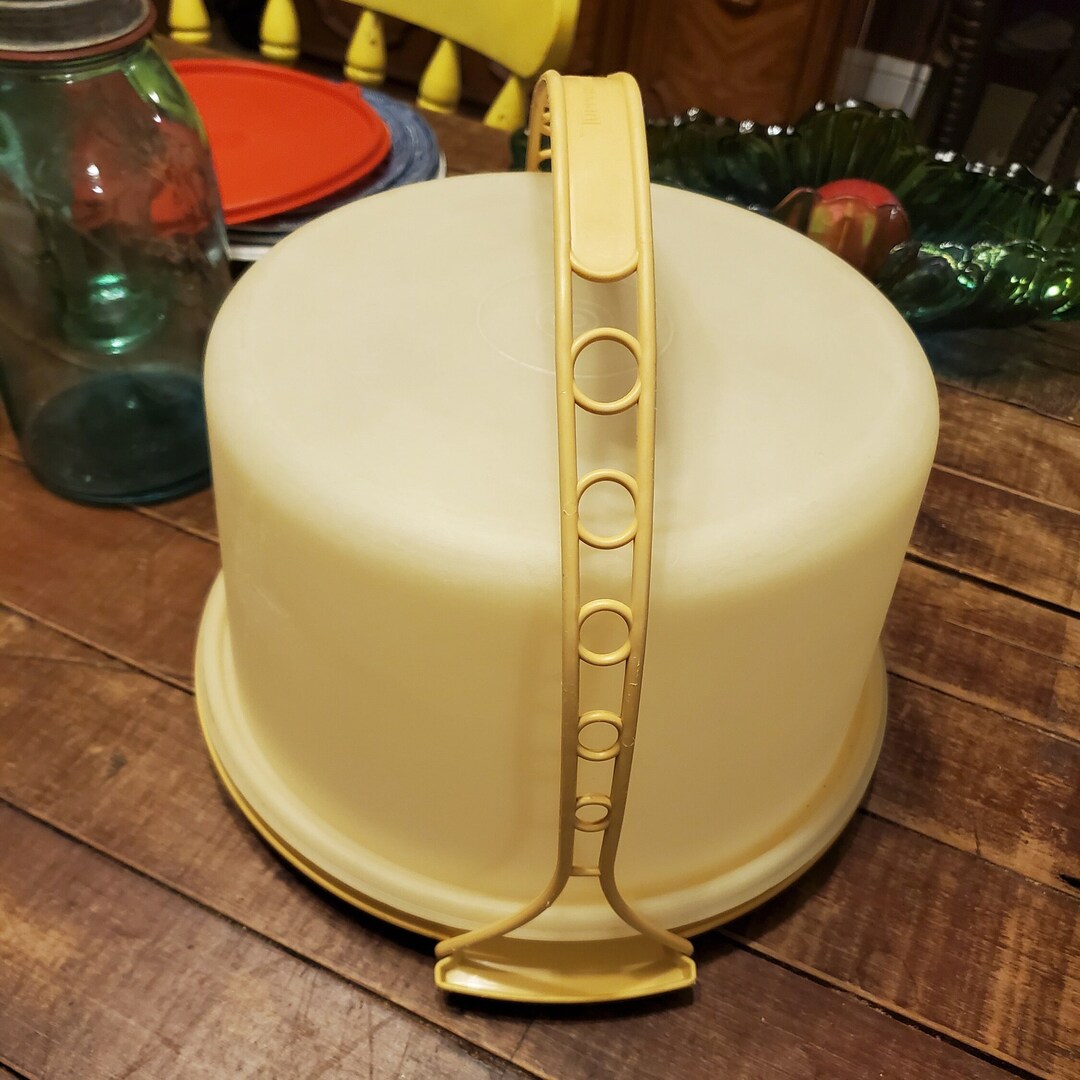 Vintage Tupperware Cake Taker Container With Hande Extra Tall - Etsy