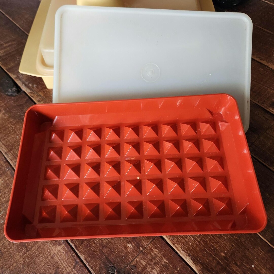 Vintage Tupperware Bacon Keeper Hot Dog Meat Saver Container 1292-8 ...