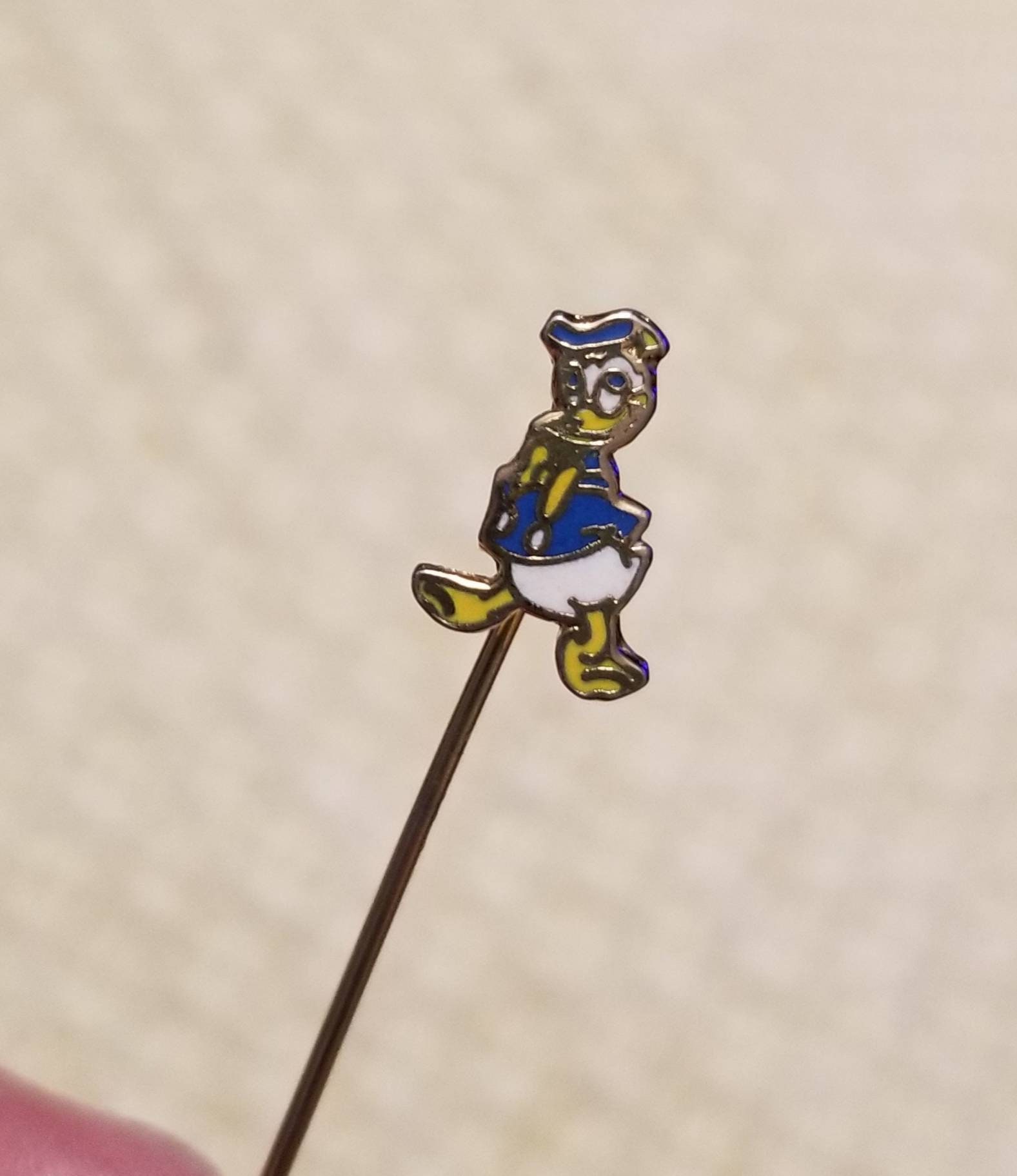 Vintage Donald Duck Stick Pin Disney Accessory Miniature - Etsy