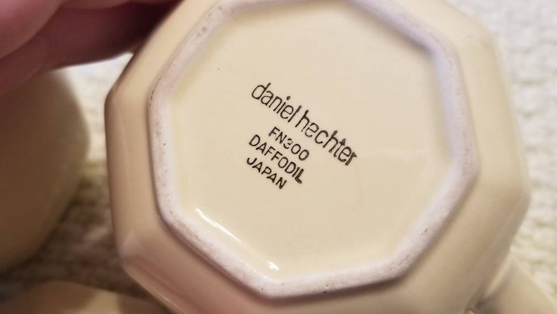 1980s Daniel Hechter Cream and Sugar Set FN300 Daffodil Yellow | Etsy