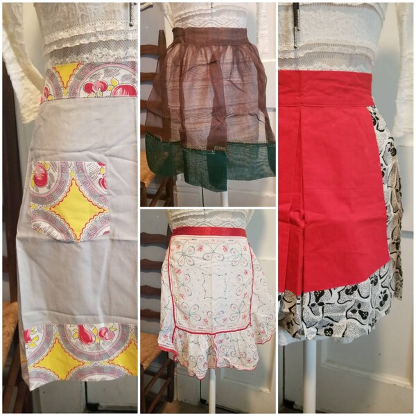 Vintage Half Apron - Etsy