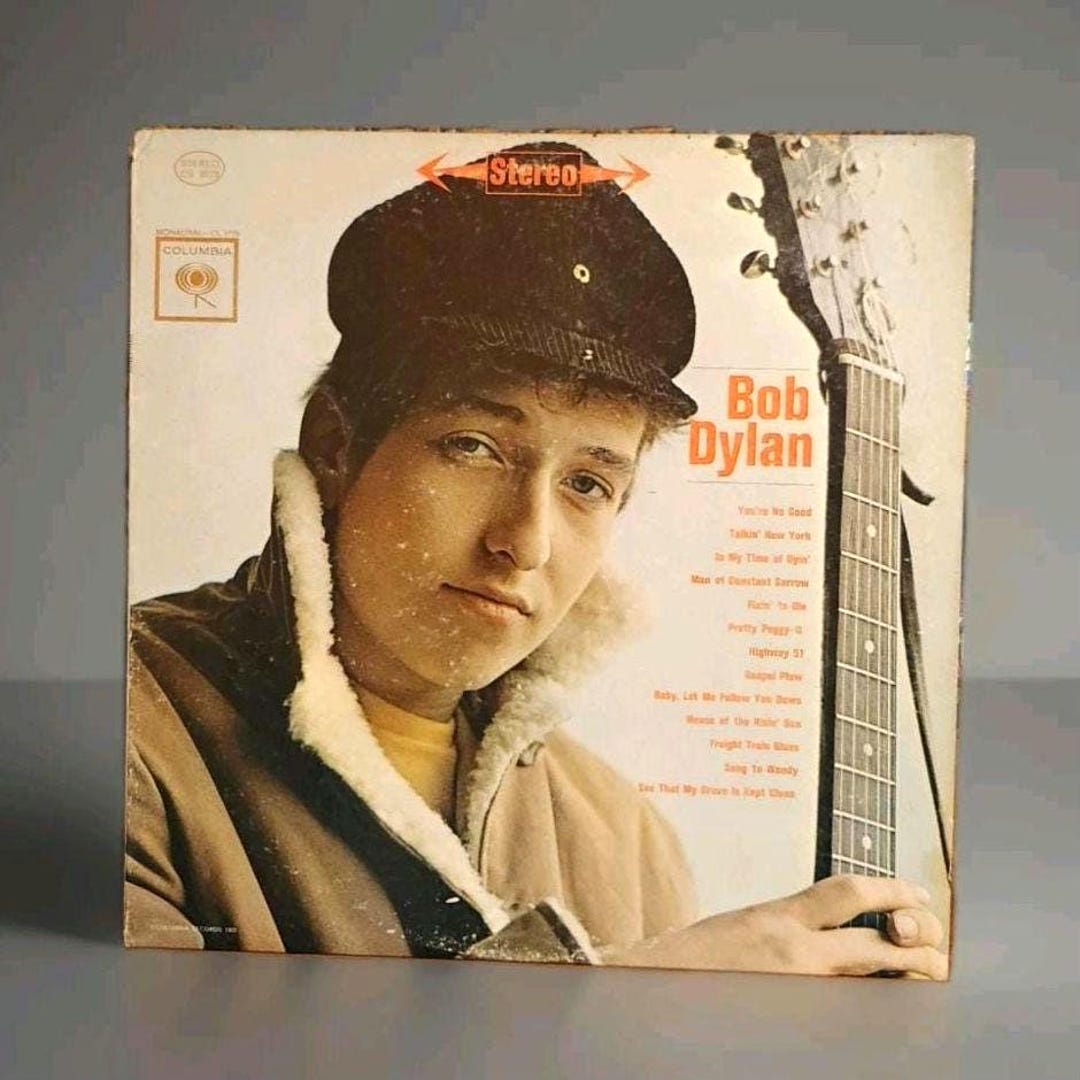 Vintage Bob Dylan Self-titled Debut Vinyl LP - 1962 "bob Dylan ...