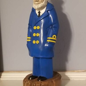 Vintage Ceramic Sea Captain Statue Art Admiral Figure Holland - Etsy