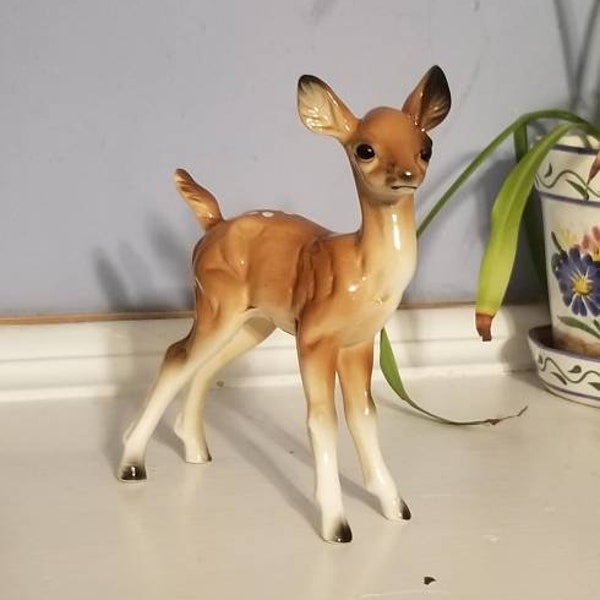 White Ceramic Deer - Etsy