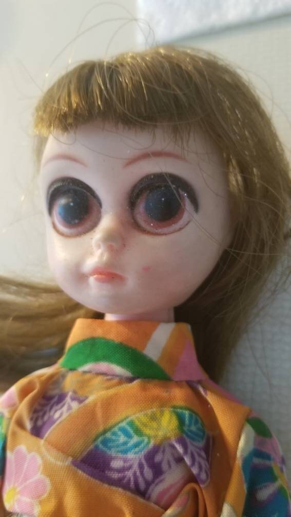 Original Susie Sad Eyes Doll in Kimono and Black Stockings - Etsy