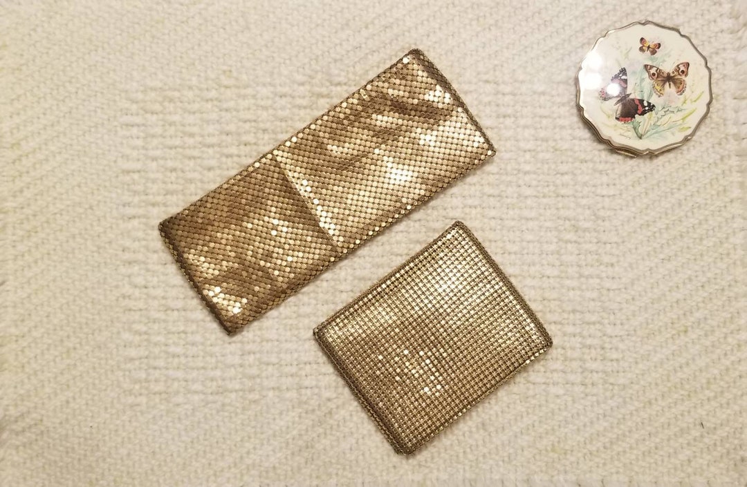 Vintage Gold Mesh Wallet or Clutch: Mid Century Evans Accessory - Etsy