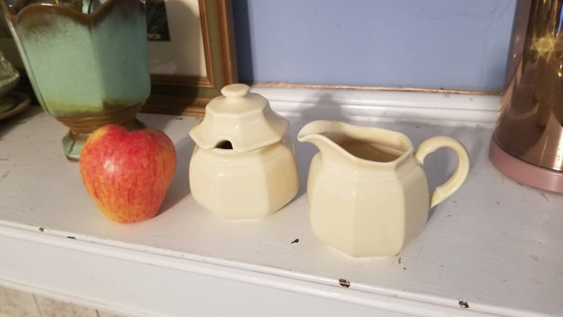 1980s Daniel Hechter Cream and Sugar Set FN300 Daffodil Yellow | Etsy