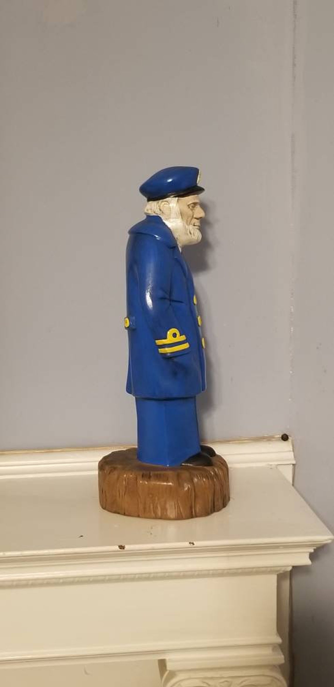 Vintage Ceramic Sea Captain Statue Art Admiral Figure Holland | Etsy