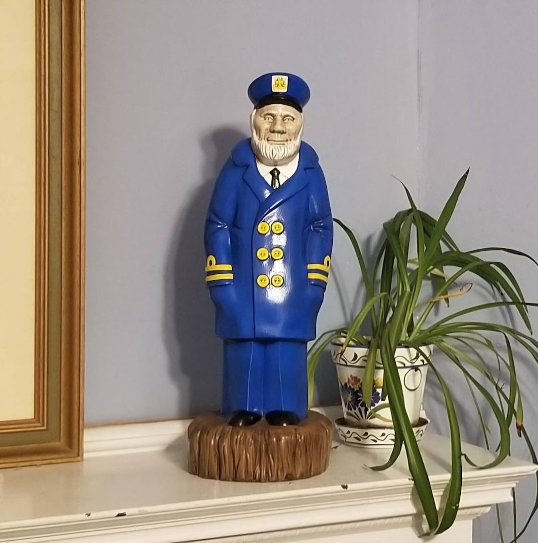 Vintage Sea Captain Statue Ceramic Art Admiral Figure Holland Mold ...