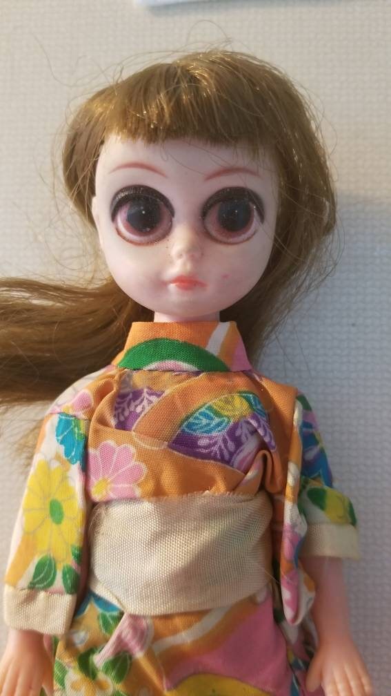 Original Susie Sad Eyes Doll in Kimono and Black Stockings - Etsy
