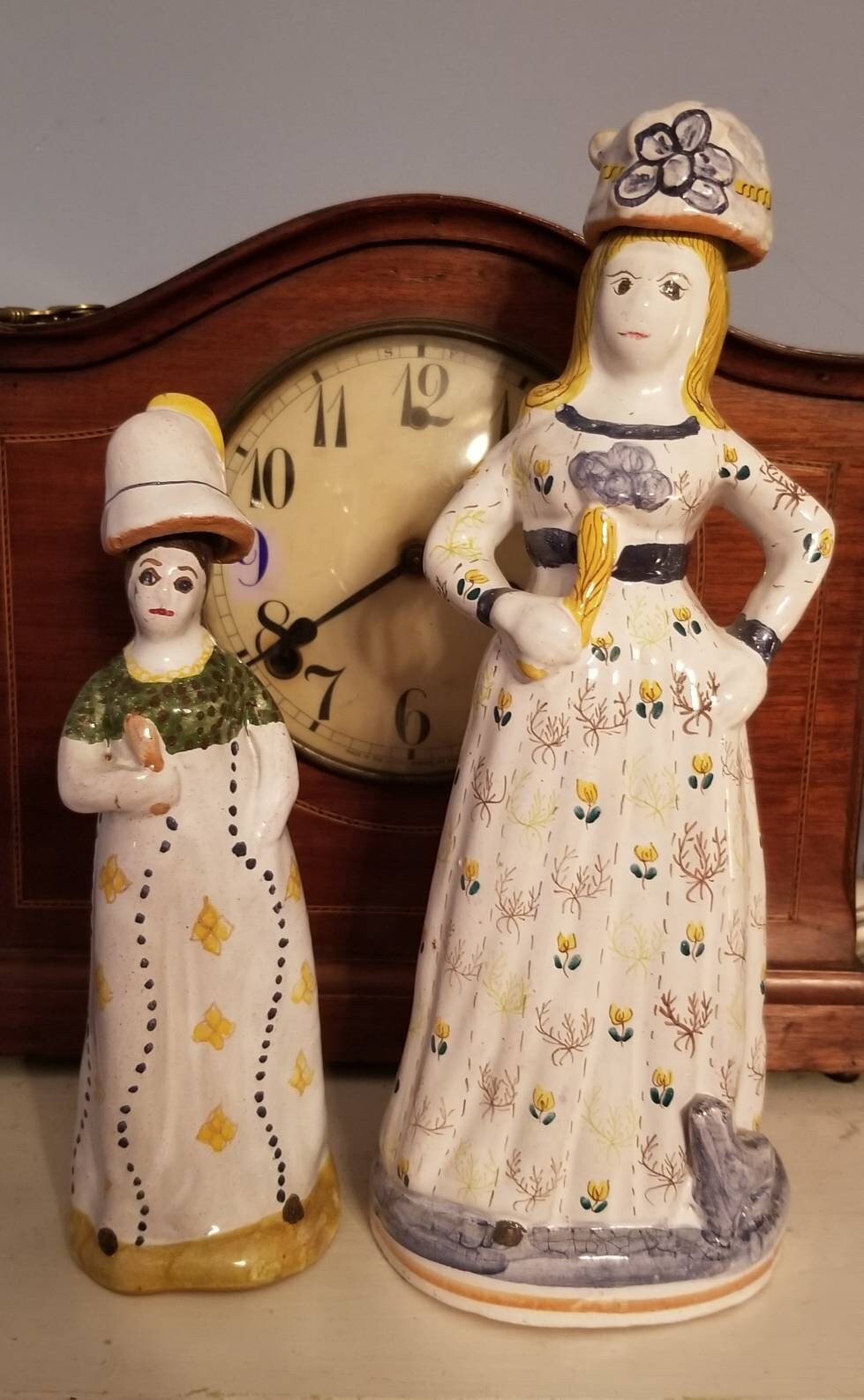 Portugese Ceramic Women Decanters Vintage Redware Pottery Art | Etsy